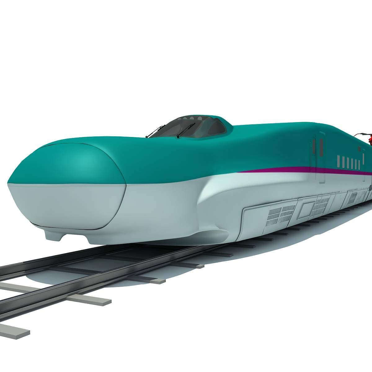 Shinkansen E5 Series High-Speed Train 3D Model by 3D Horse