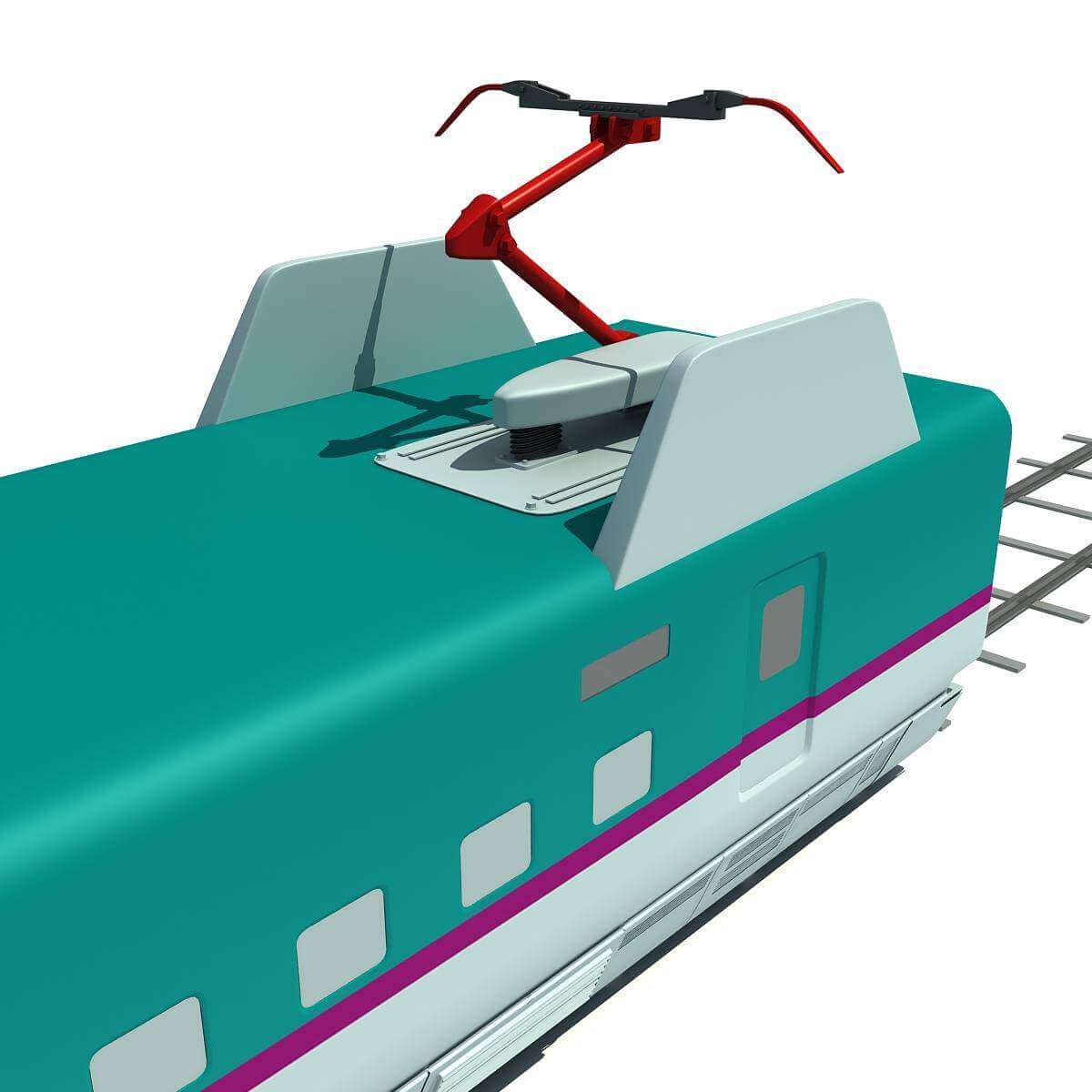 Shinkansen E5 Series High-Speed Train 3D Model by 3D Horse