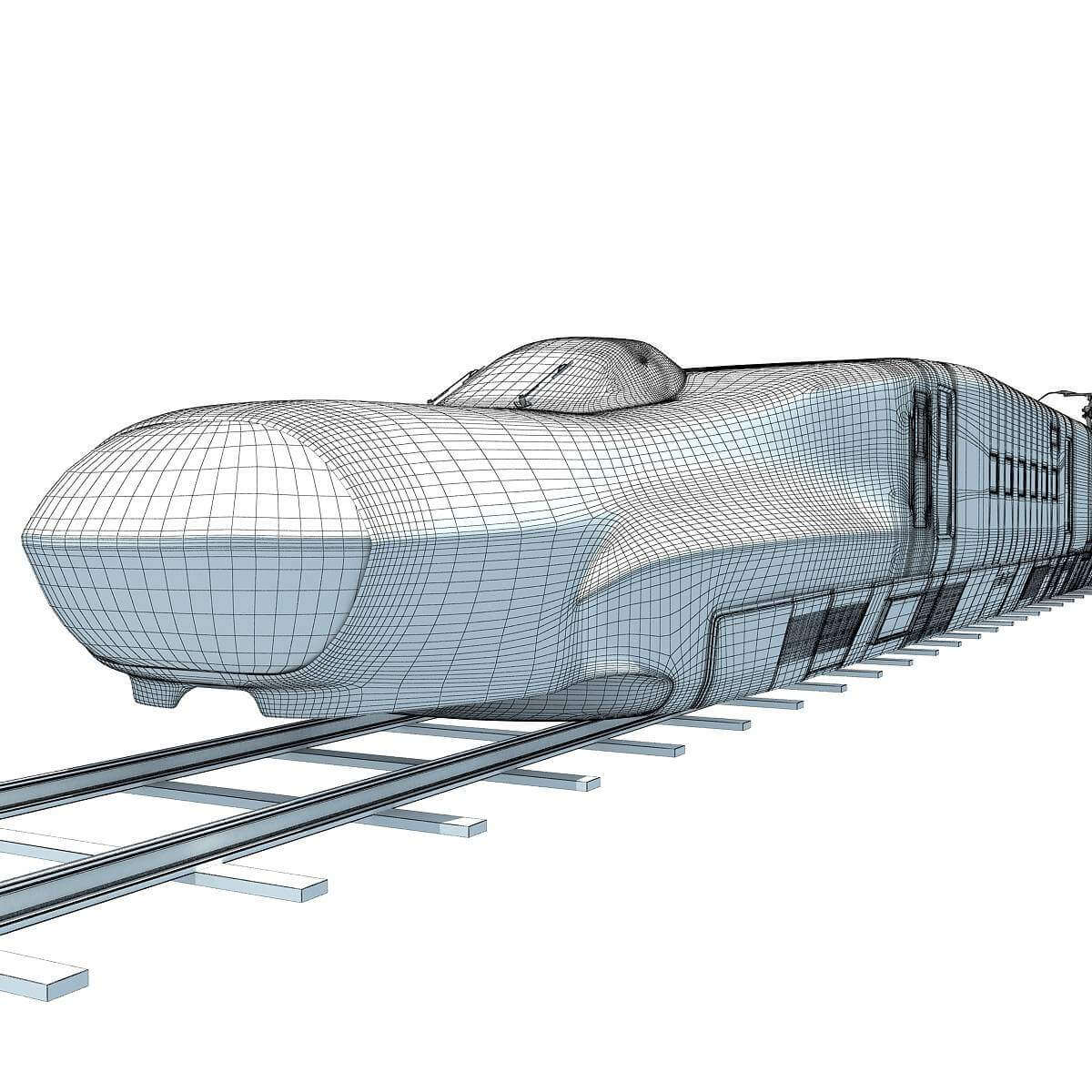 Shinkansen E5 Series High-Speed Train 3D Model by 3D Horse