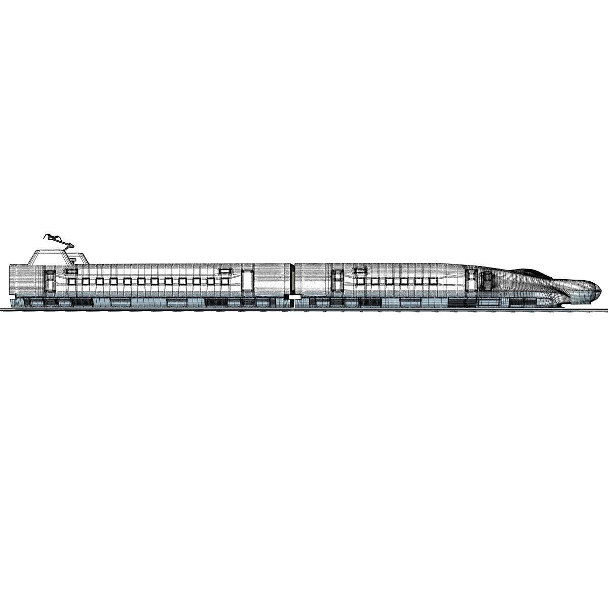 Shinkansen E5 Series High-Speed Train 3D Model by 3D Horse