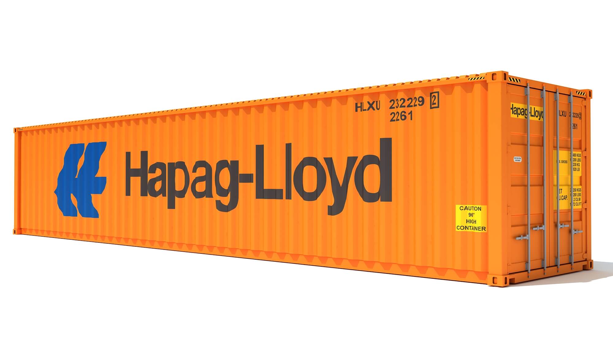 Shipping Container Hapag-Lloyd 3D Model by 3D Horse