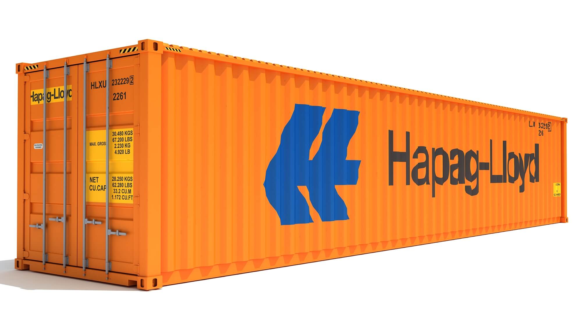 Shipping Container Hapag-Lloyd 3D Model by 3D Horse