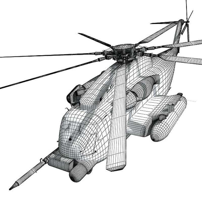 Sikorsky CH-53E Super Stallion 3D Model by 3D Horse