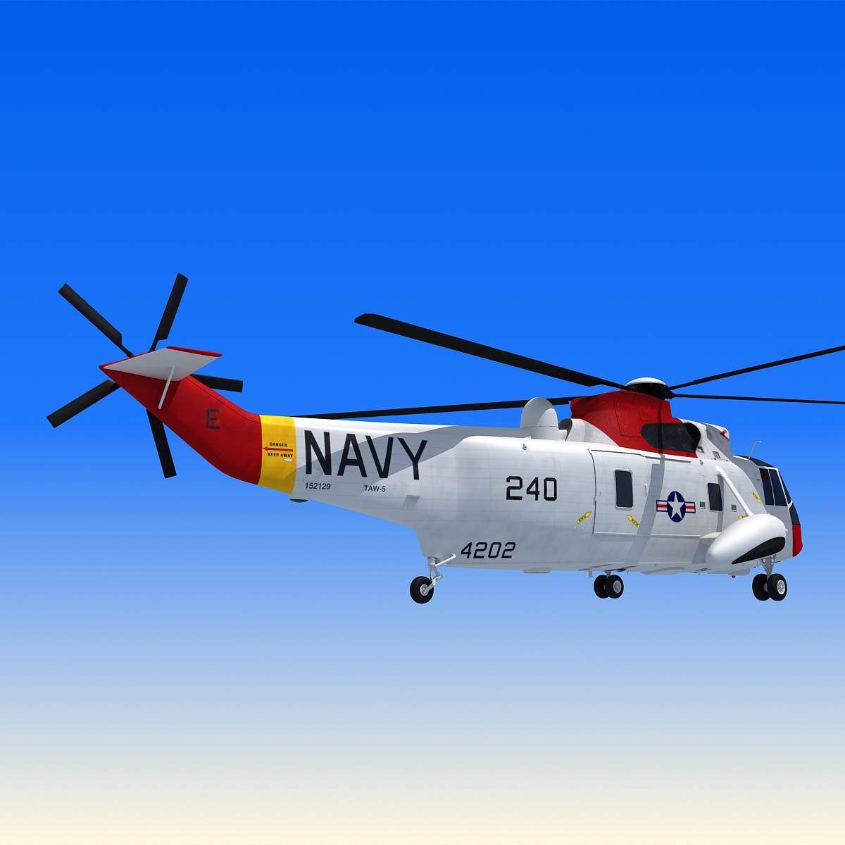 Sikorsky SH-3 Sea King 3D Model by 3D Horse