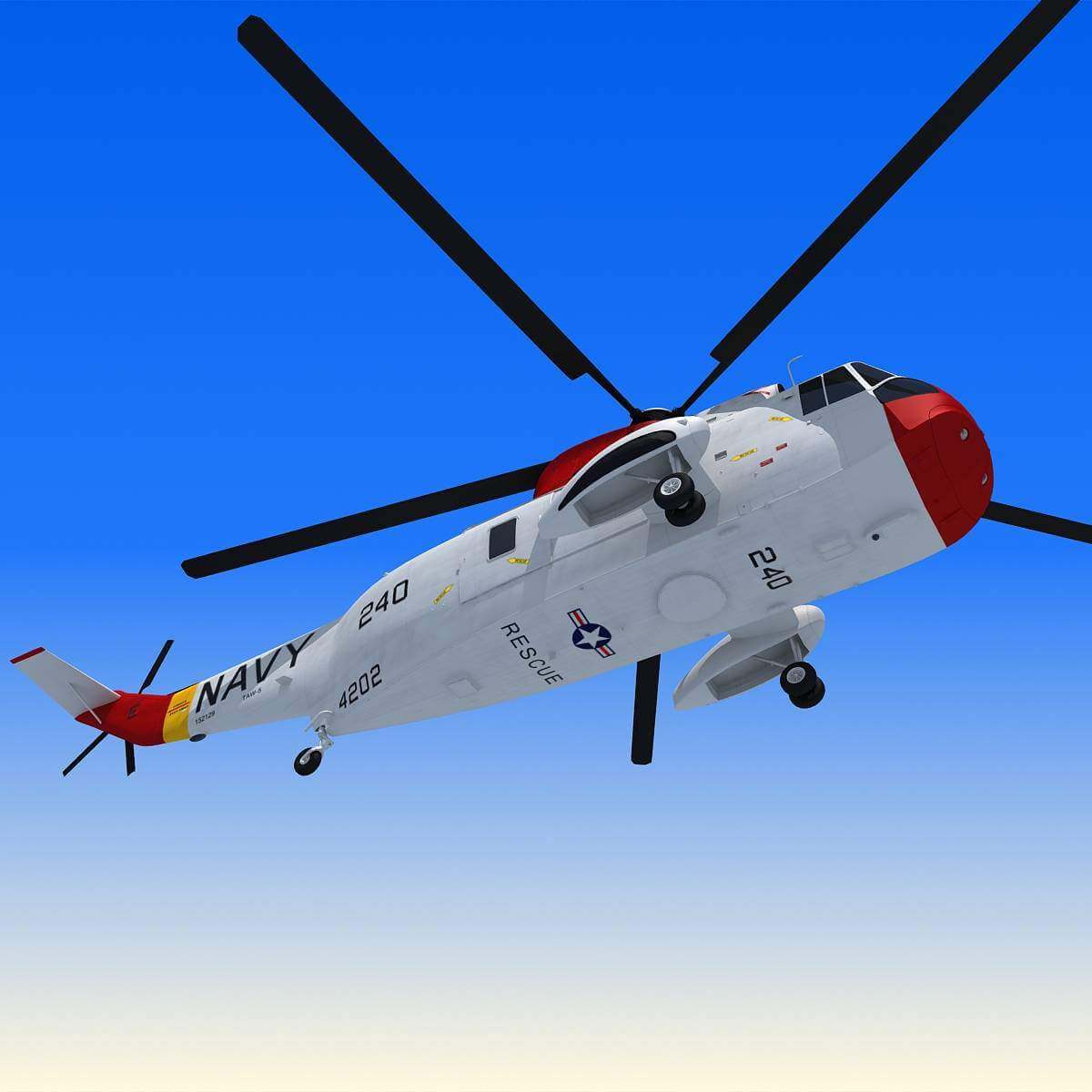 Sikorsky SH-3 Sea King 3D Model by 3D Horse