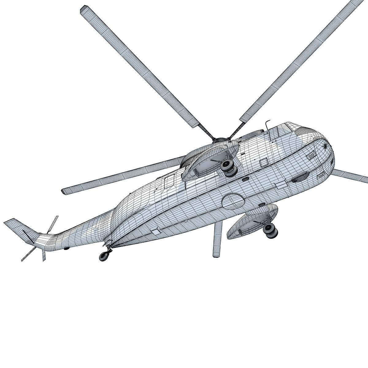 Sikorsky SH-3 Sea King 3D Model by 3D Horse