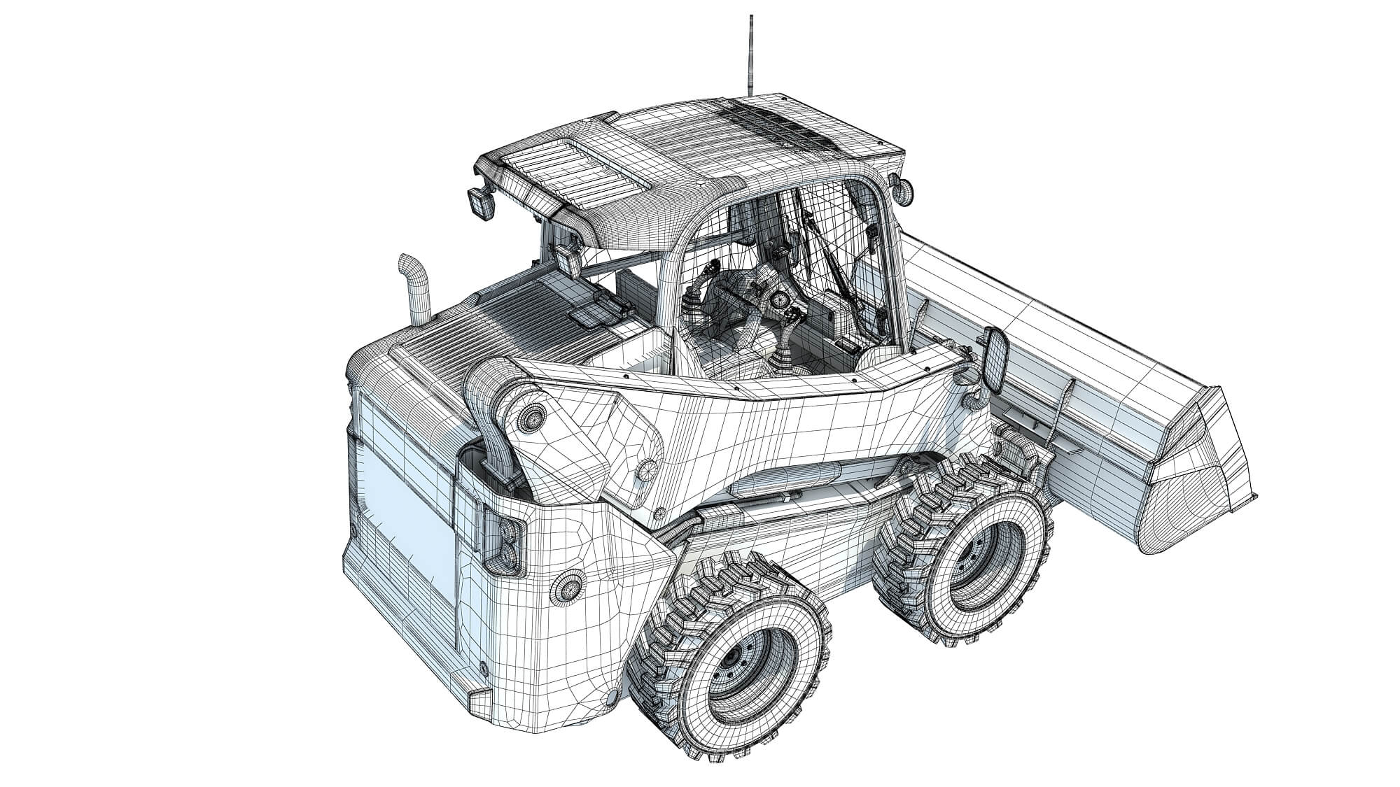 Skid Loader Shovel Bucket - 3D Model by 3D Horse