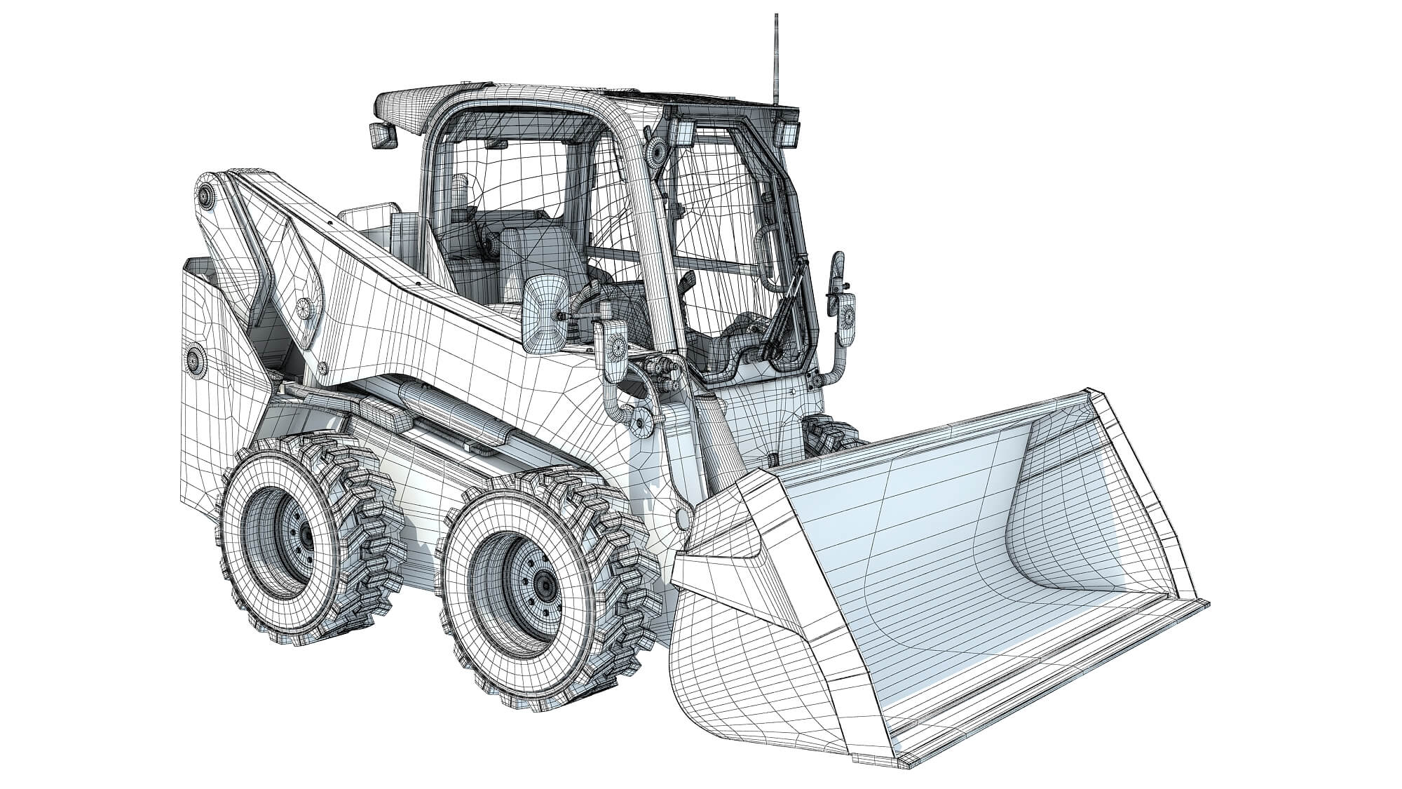 Skid Loader Shovel Bucket - 3D Model by 3D Horse