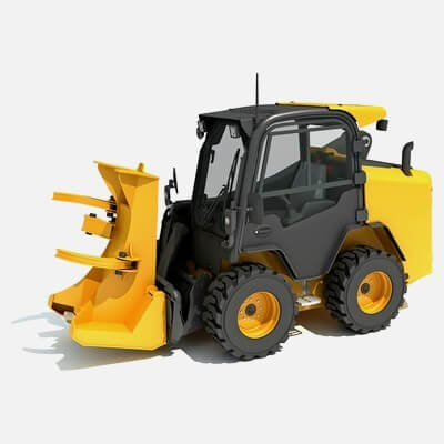Skid Steer Loader Tree Cutter - 3D Model by 3D Horse