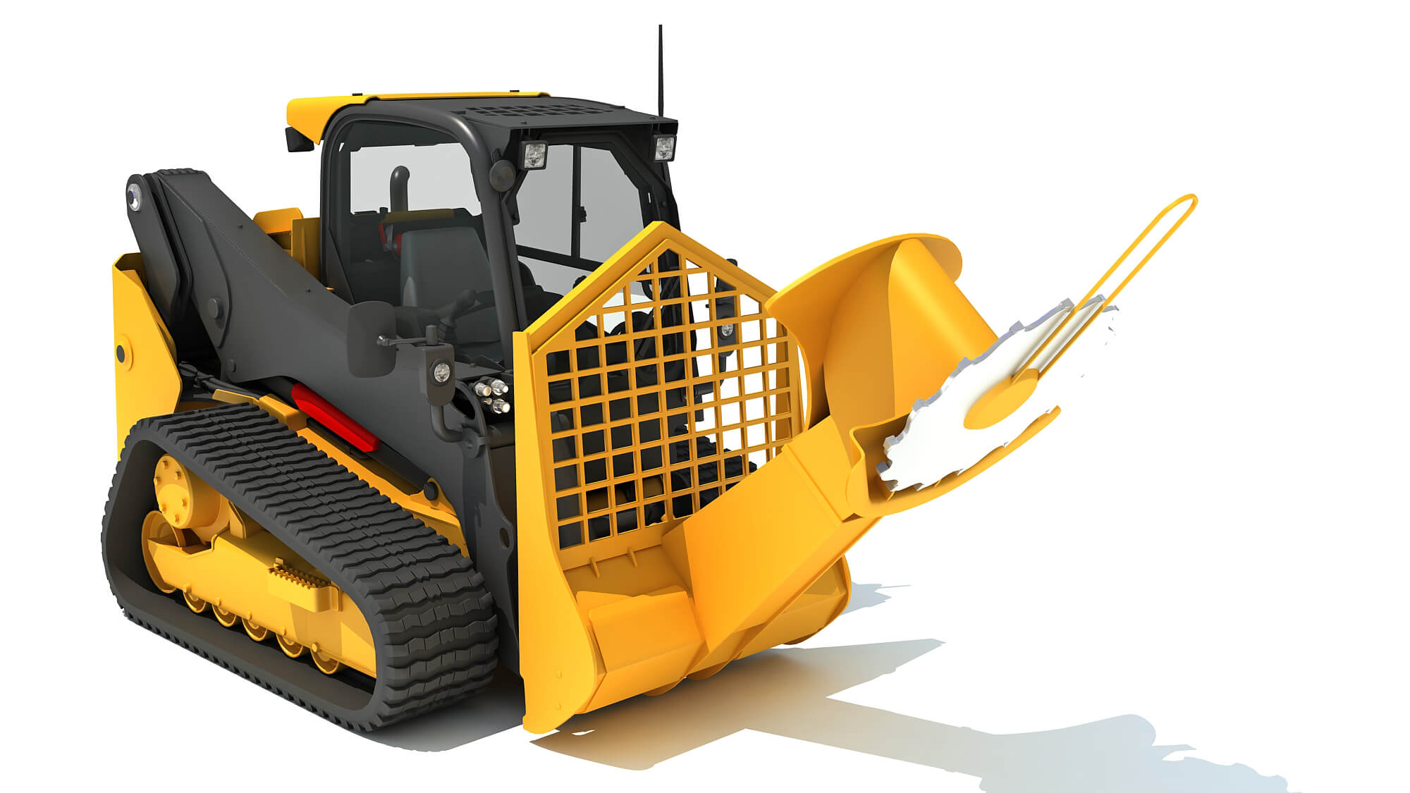 Skid Steer Loader Tree Cutter - 3D Model by 3D Horse
