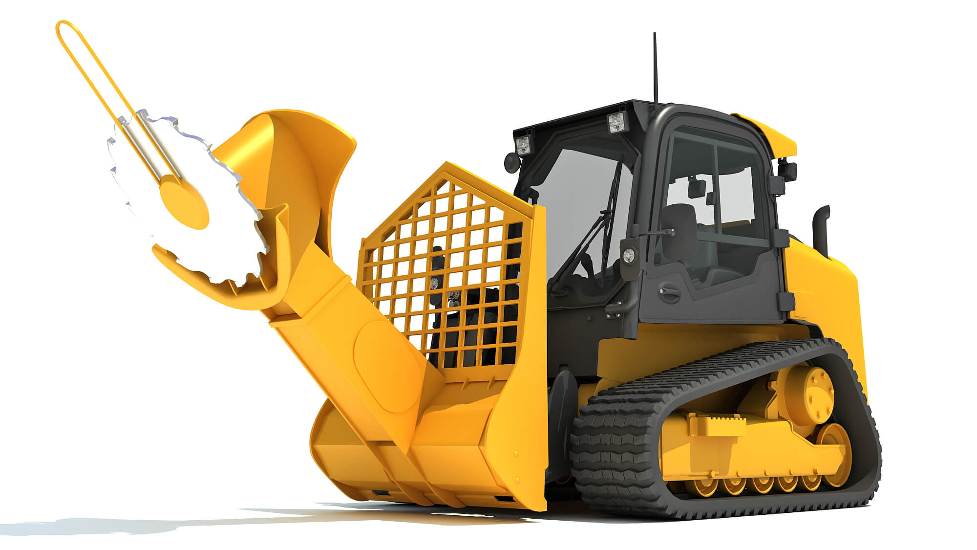 Skid Steer Loader Tree Cutter - 3D Model by 3D Horse
