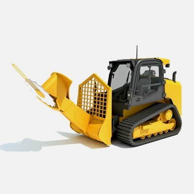 Skid Steer Loader Tree Cutter - 3D Model by 3D Horse