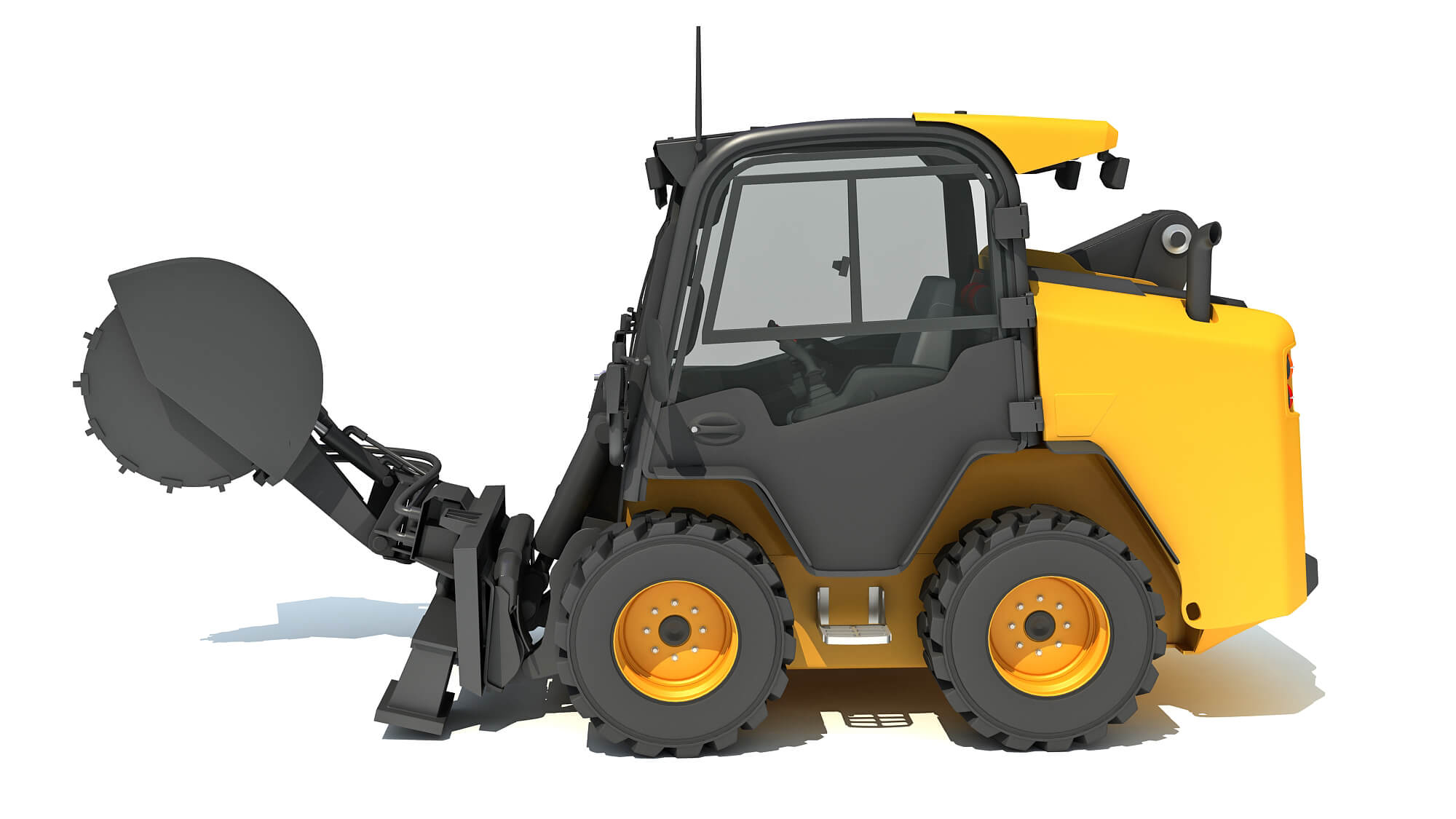 Skid Steer Stump Grinder Cutter - 3D Model by 3D Horse