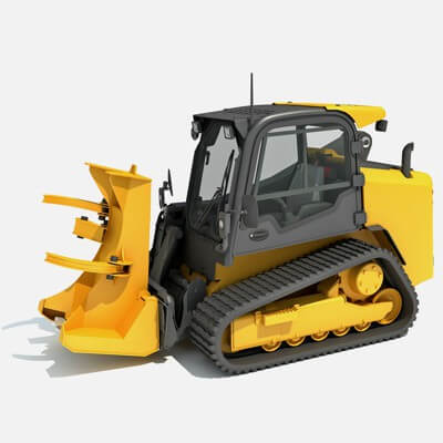 Skid Steer Tree Cutter - 3D Model by 3D Horse