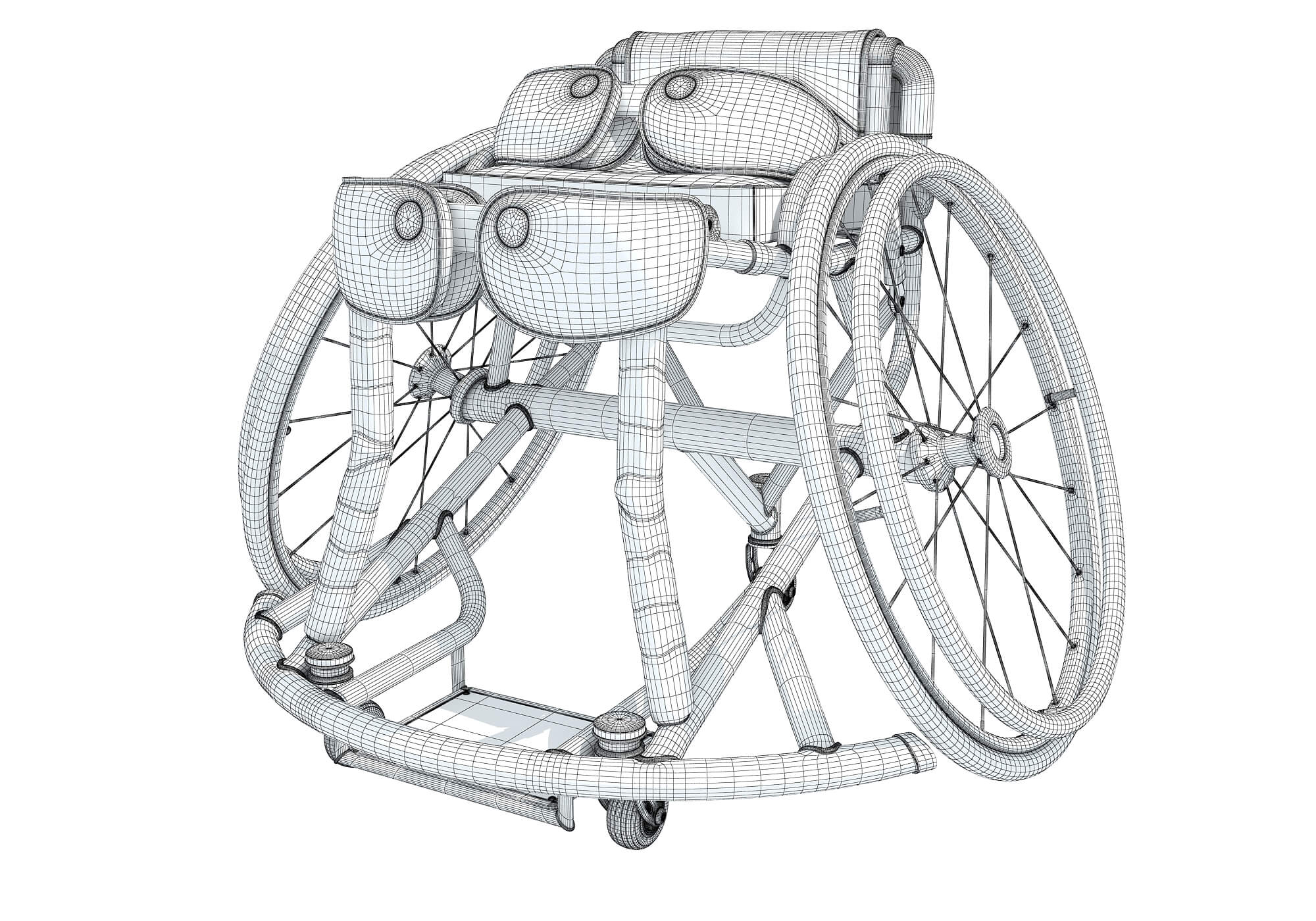 Sport Wheelchair - 3D Model by 3D Horse