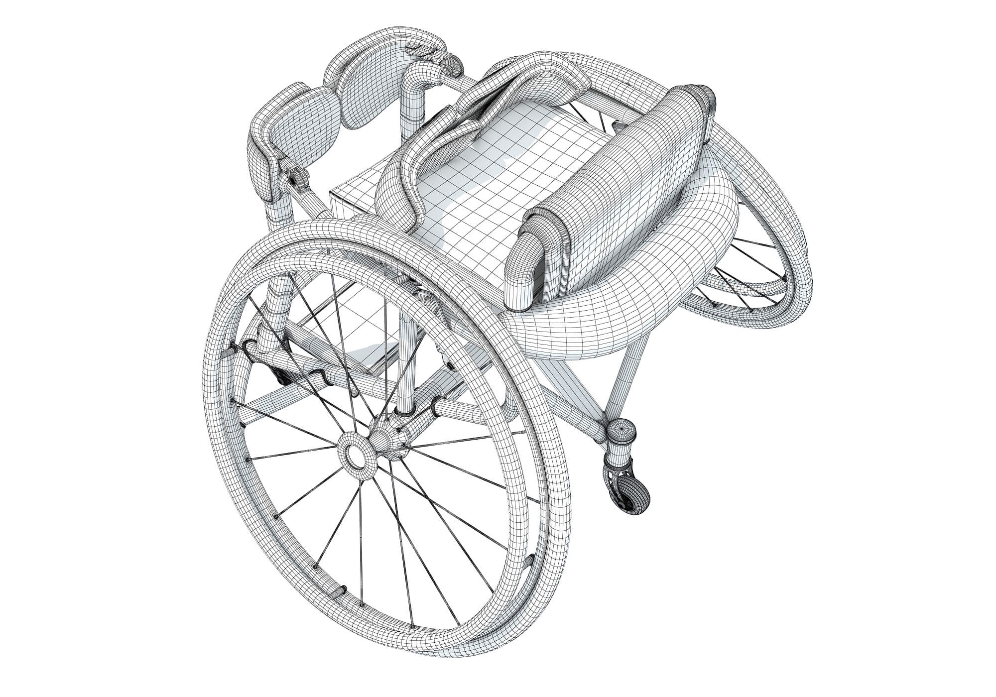 Sport Wheelchair - 3D Model by 3D Horse
