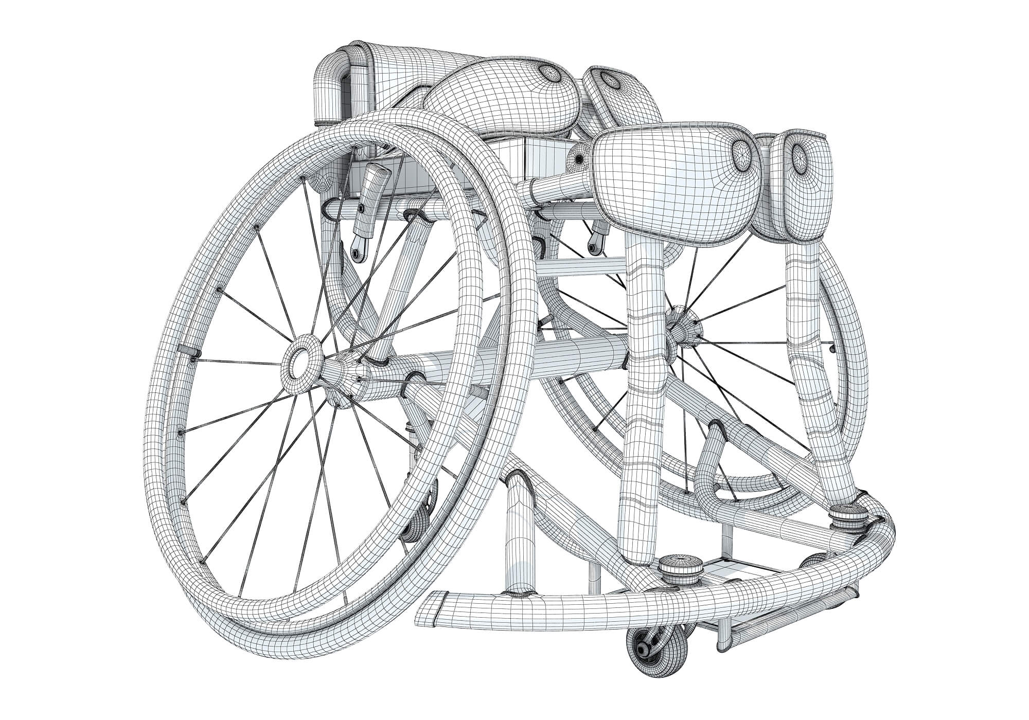 Sport Wheelchair - 3D Model by 3D Horse