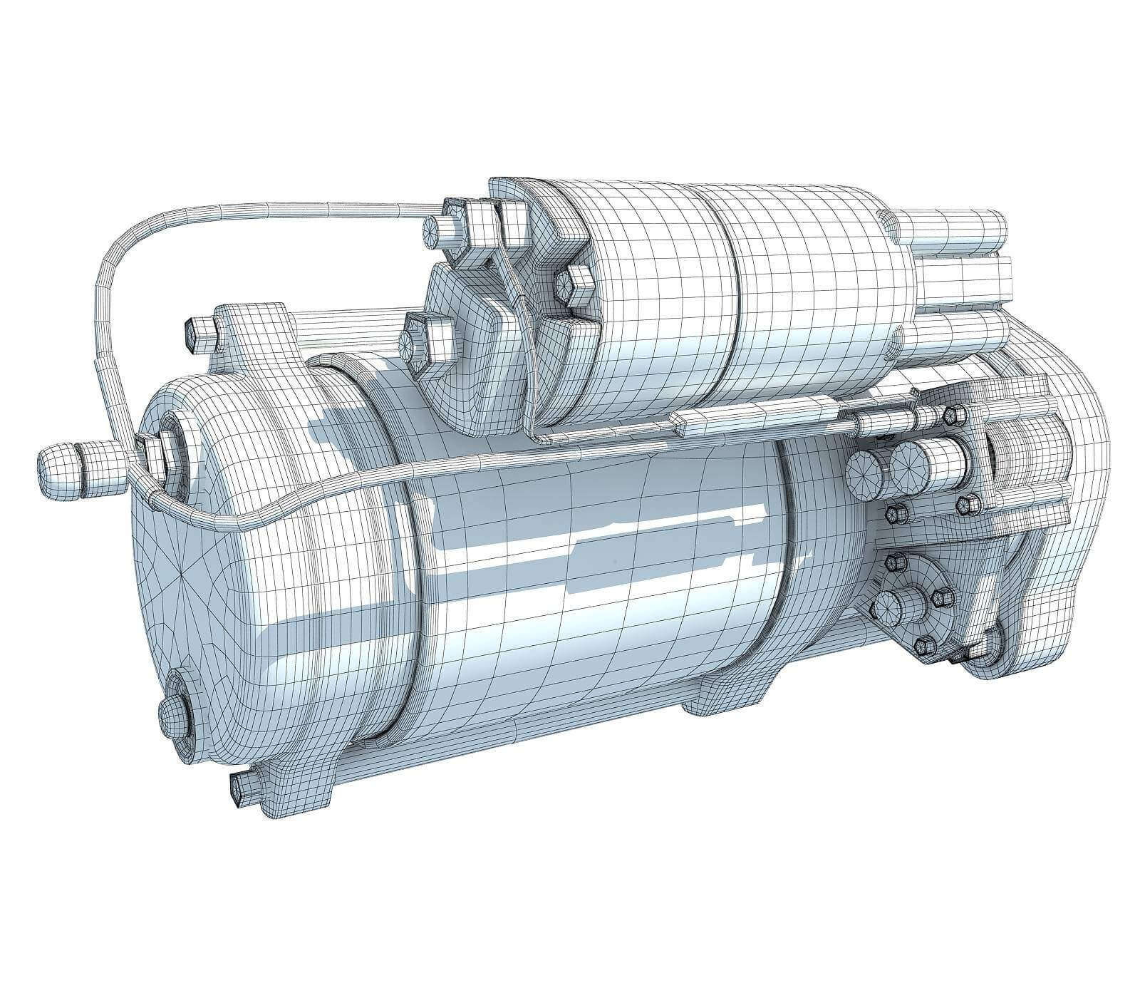 Starter Motor - 3D Model by 3D Horse