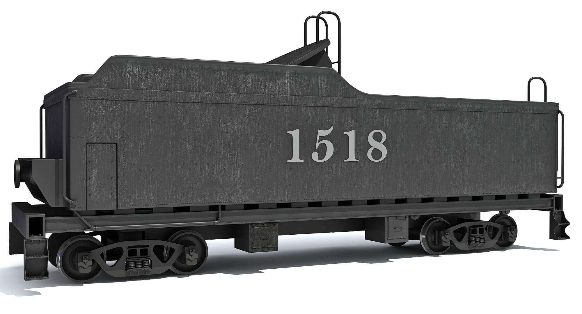 Steam Engine Coal Carrying Tender - 3D Model by 3D Horse