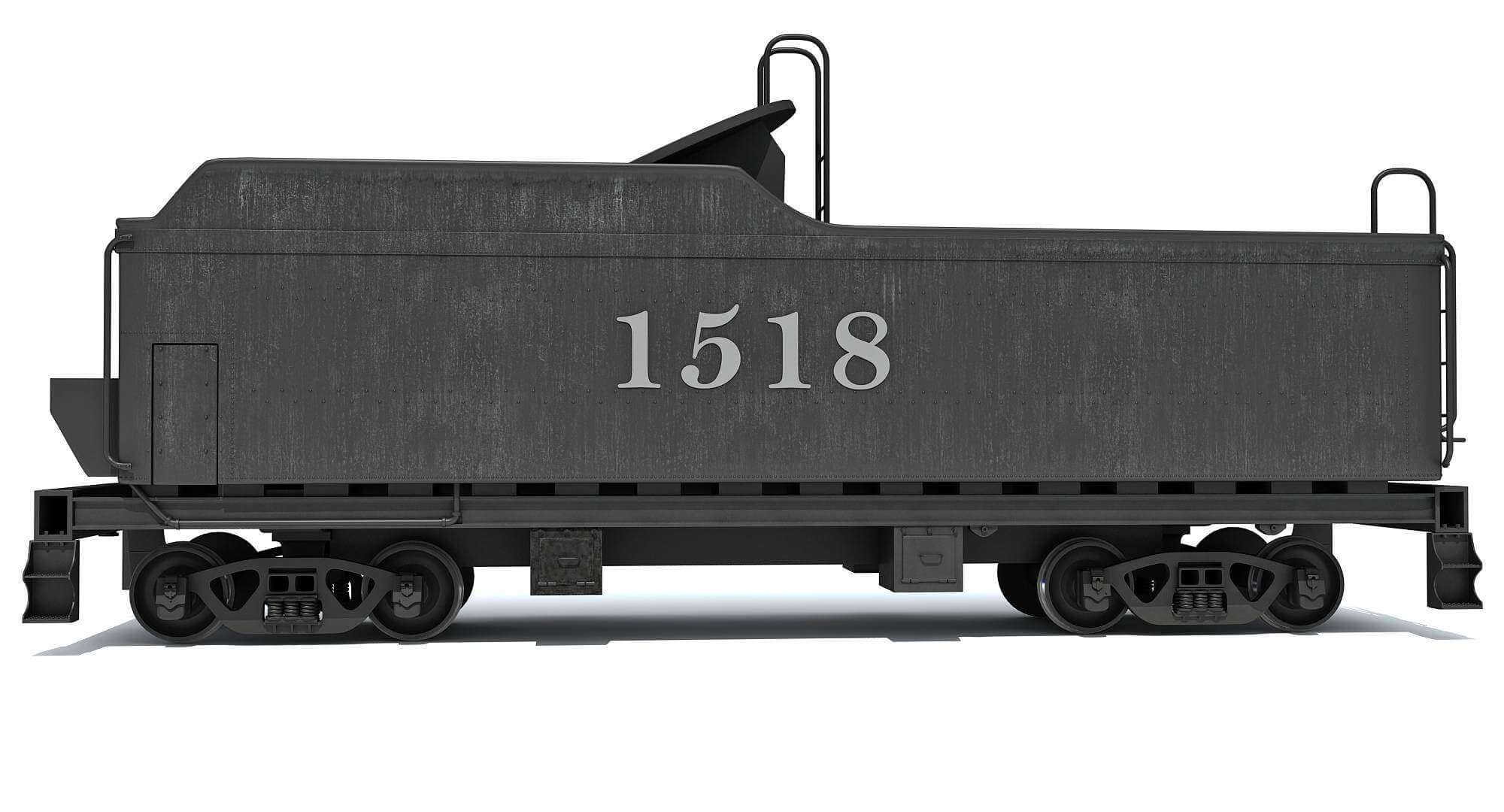 Steam Engine Coal Carrying Tender - 3D Model by 3D Horse