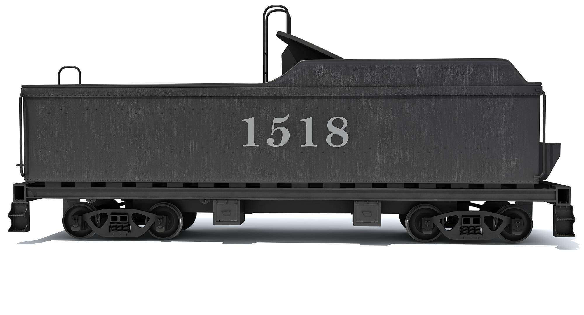 Steam Engine Coal Carrying Tender - 3D Model by 3D Horse