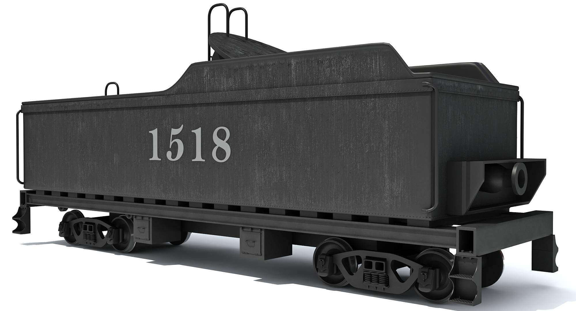 Steam Engine Coal Carrying Tender - 3D Model by 3D Horse