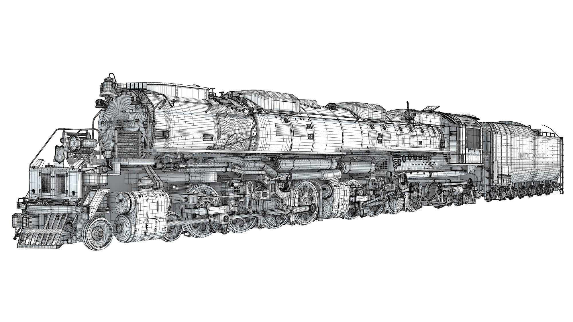 Steam Locomotive Big Boy Train - 3D Model by 3D Horse