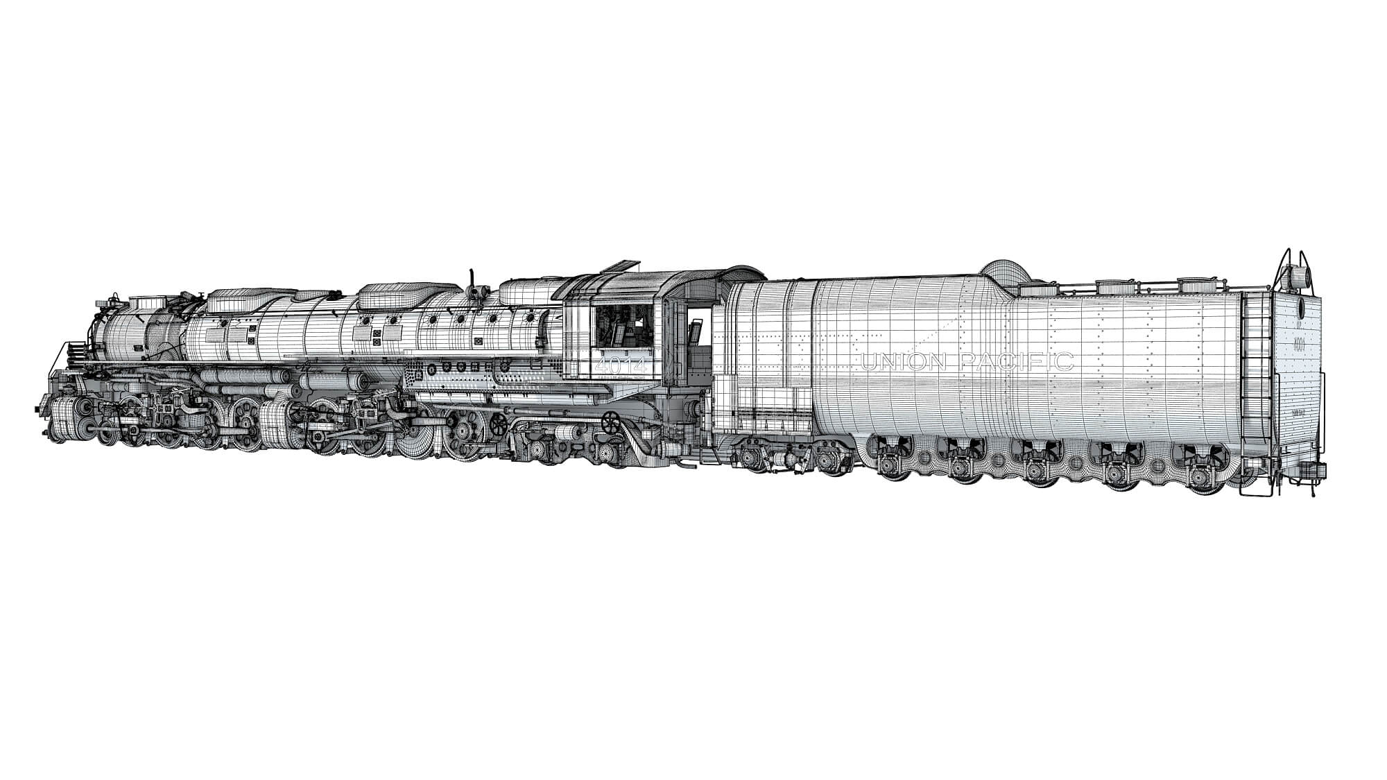 Steam Locomotive Big Boy Train - 3D Model by 3D Horse