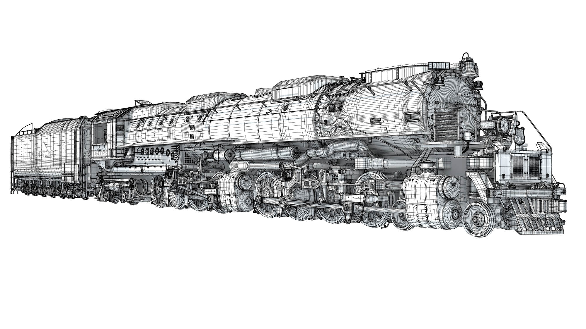 Steam Locomotive Big Boy Train - 3D Model by 3D Horse