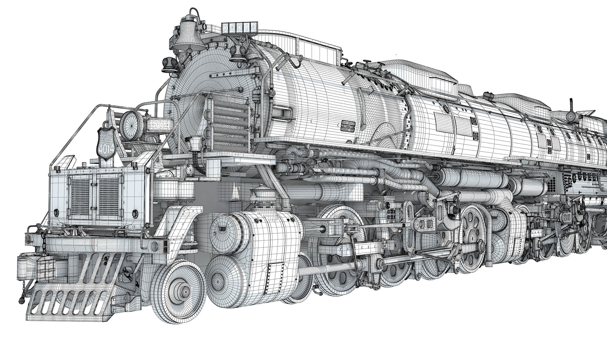 Steam Locomotive Big Boy Train - 3D Model by 3D Horse