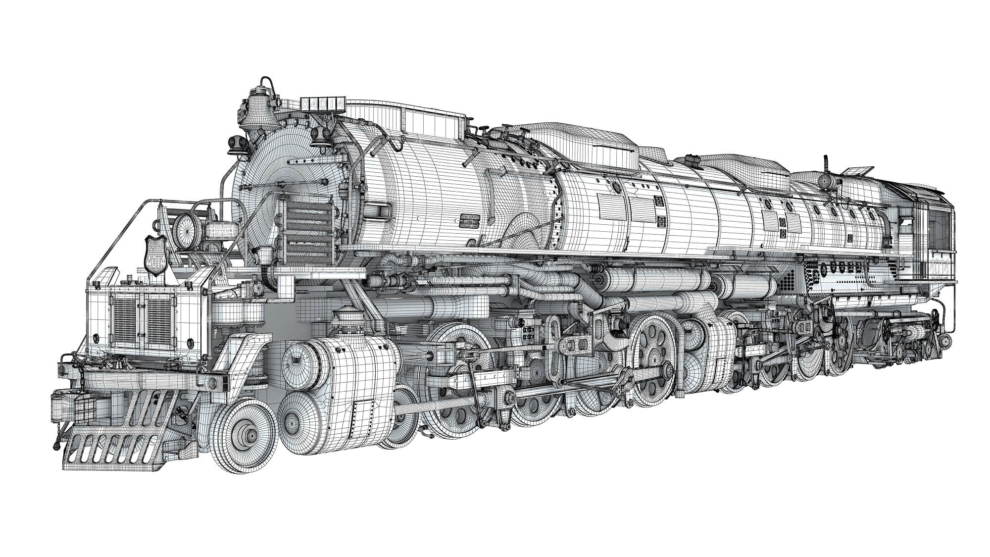 Steam Locomotive Big Boy Train - 3D Model by 3D Horse