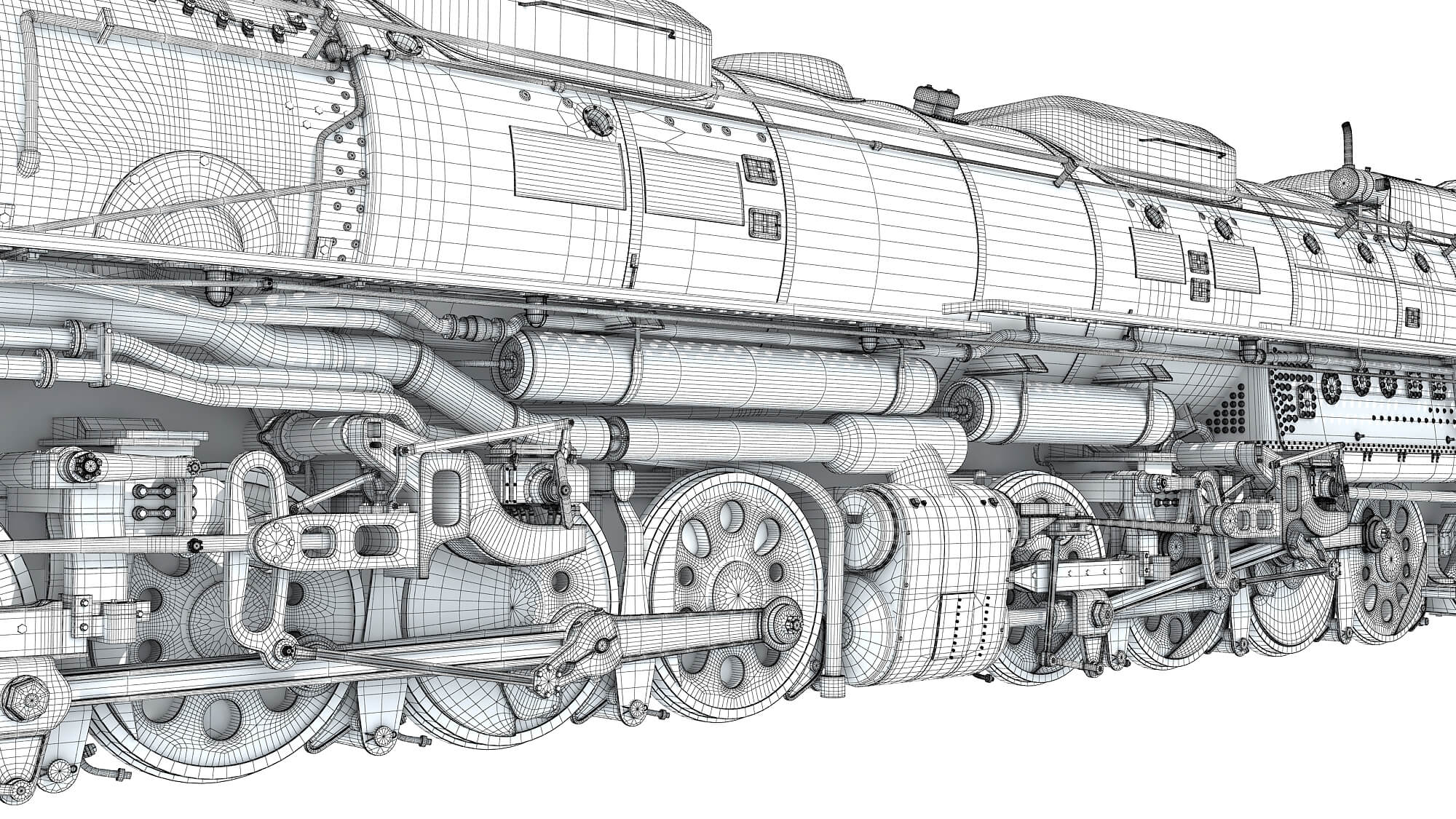 Steam Locomotive Big Boy Train - 3D Model by 3D Horse