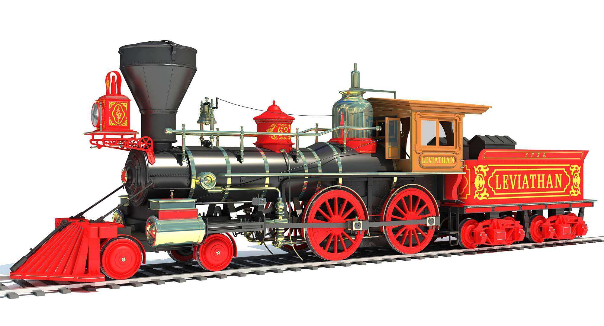 Steam Locomotive Leviathan - 3D Model by 3D Horse