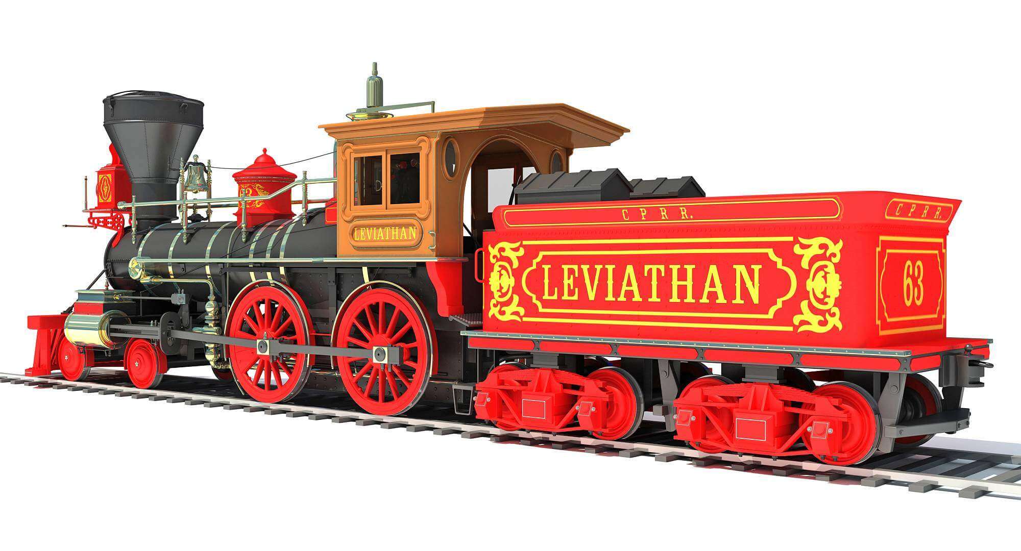 Steam Locomotive Leviathan - 3D Model by 3D Horse