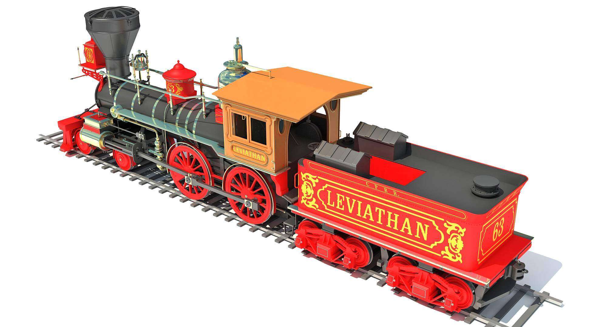 Steam Locomotive Leviathan - 3D Model by 3D Horse
