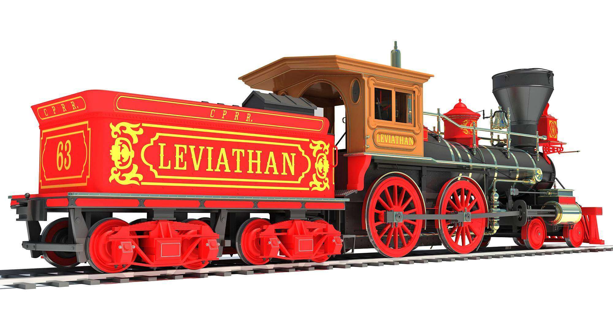 Steam Locomotive Leviathan - 3D Model by 3D Horse