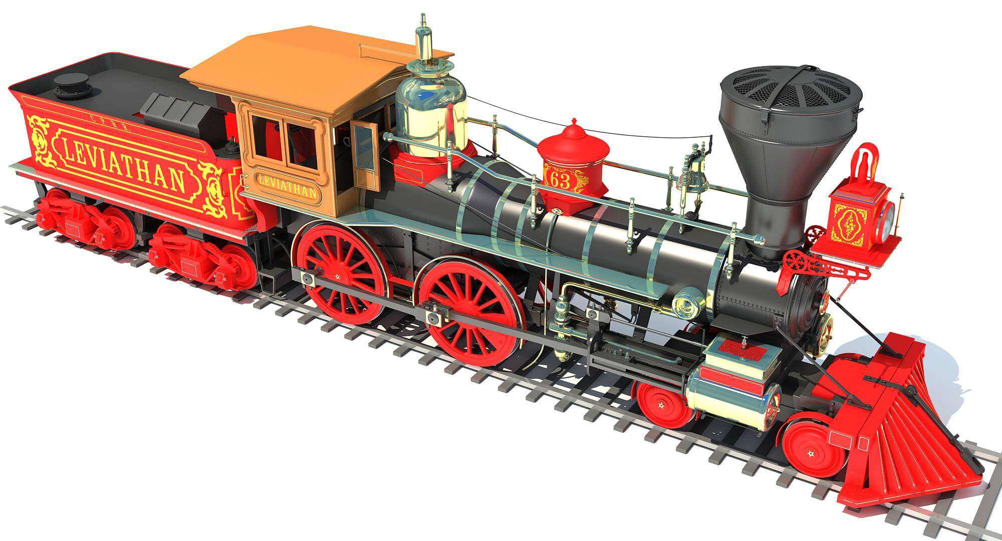 Steam Locomotive Leviathan - 3D Model by 3D Horse