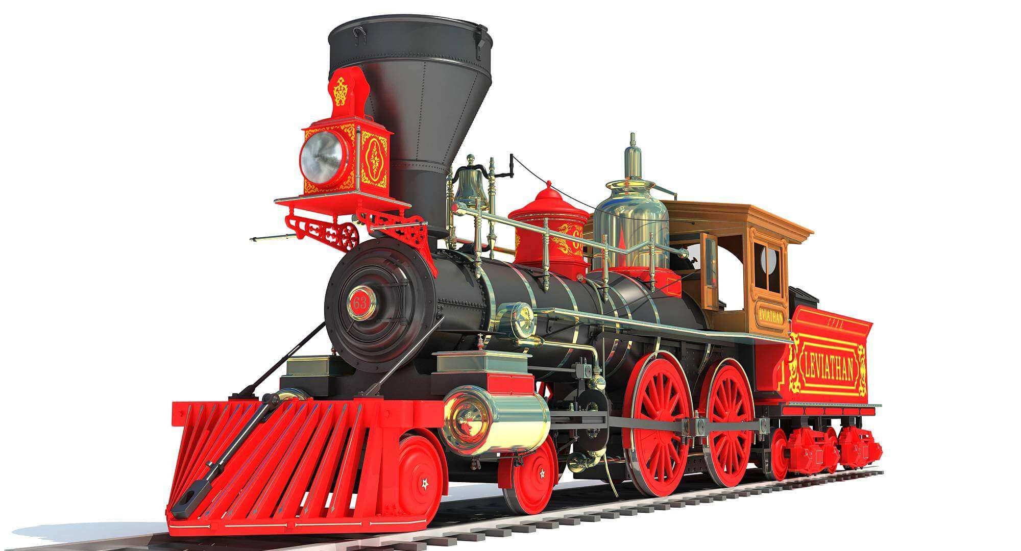 Steam Locomotive Leviathan - 3D Model by 3D Horse