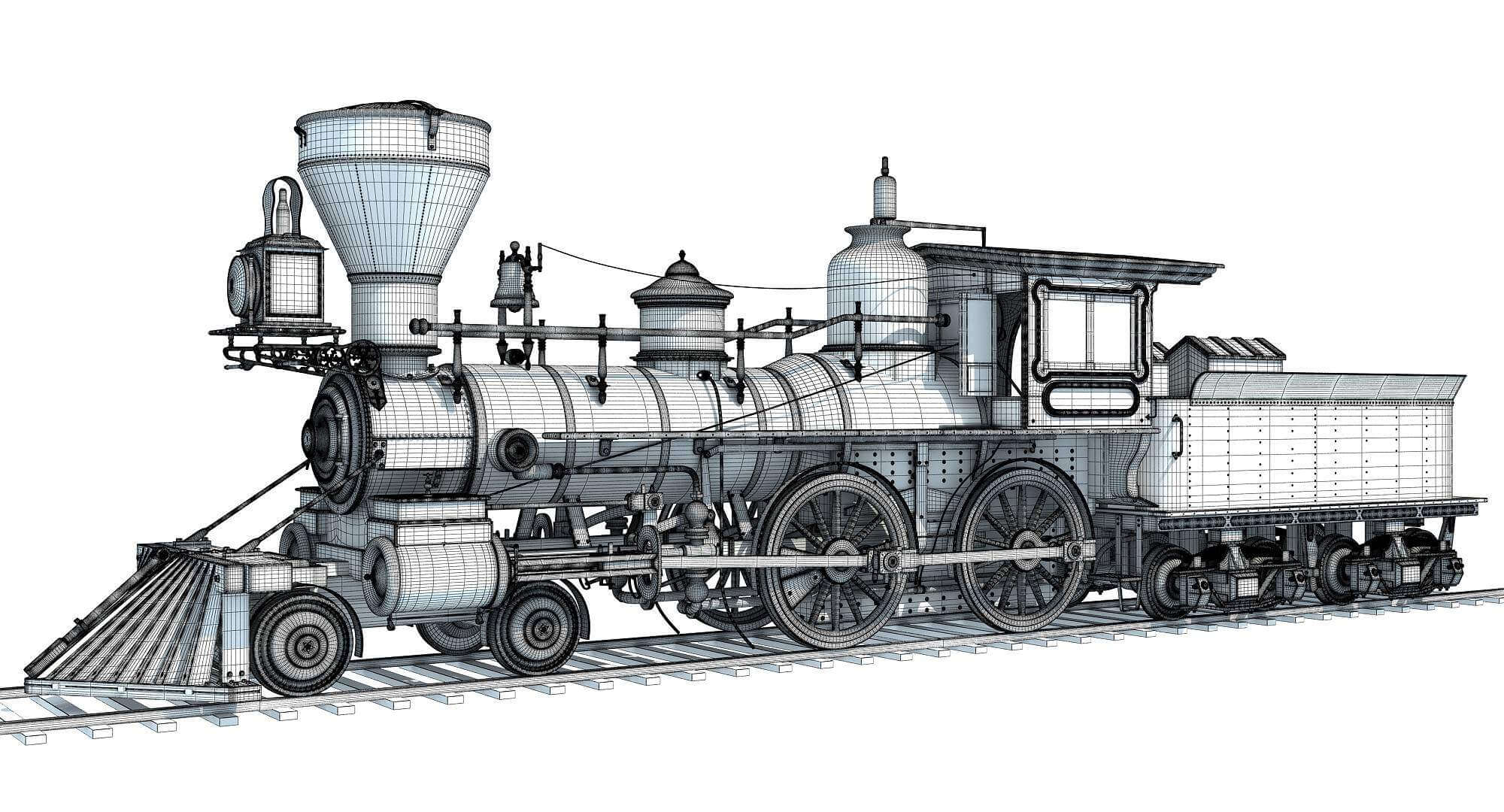 Steam Locomotive Leviathan - 3D Model by 3D Horse