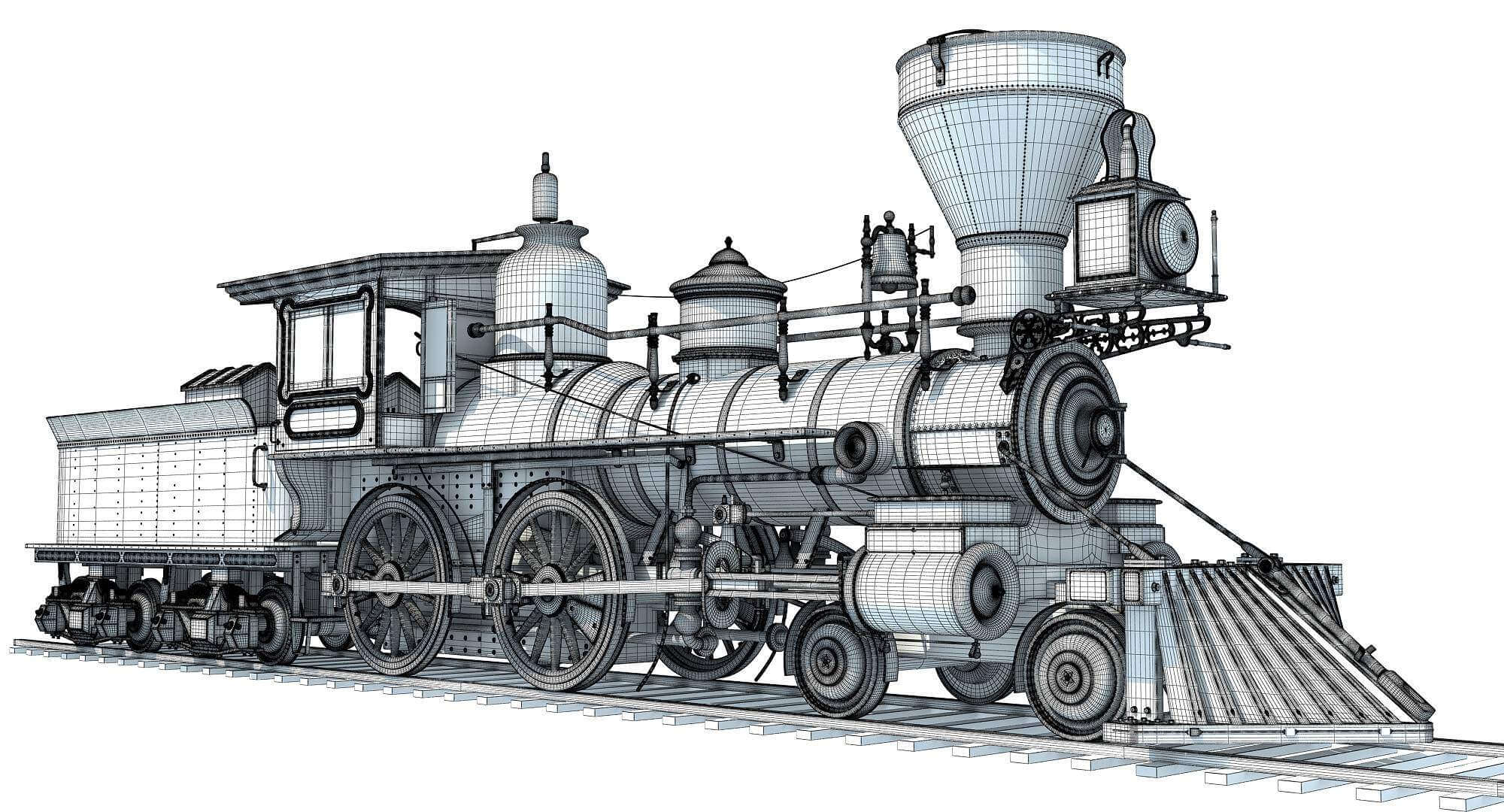Steam Locomotive Leviathan - 3D Model by 3D Horse