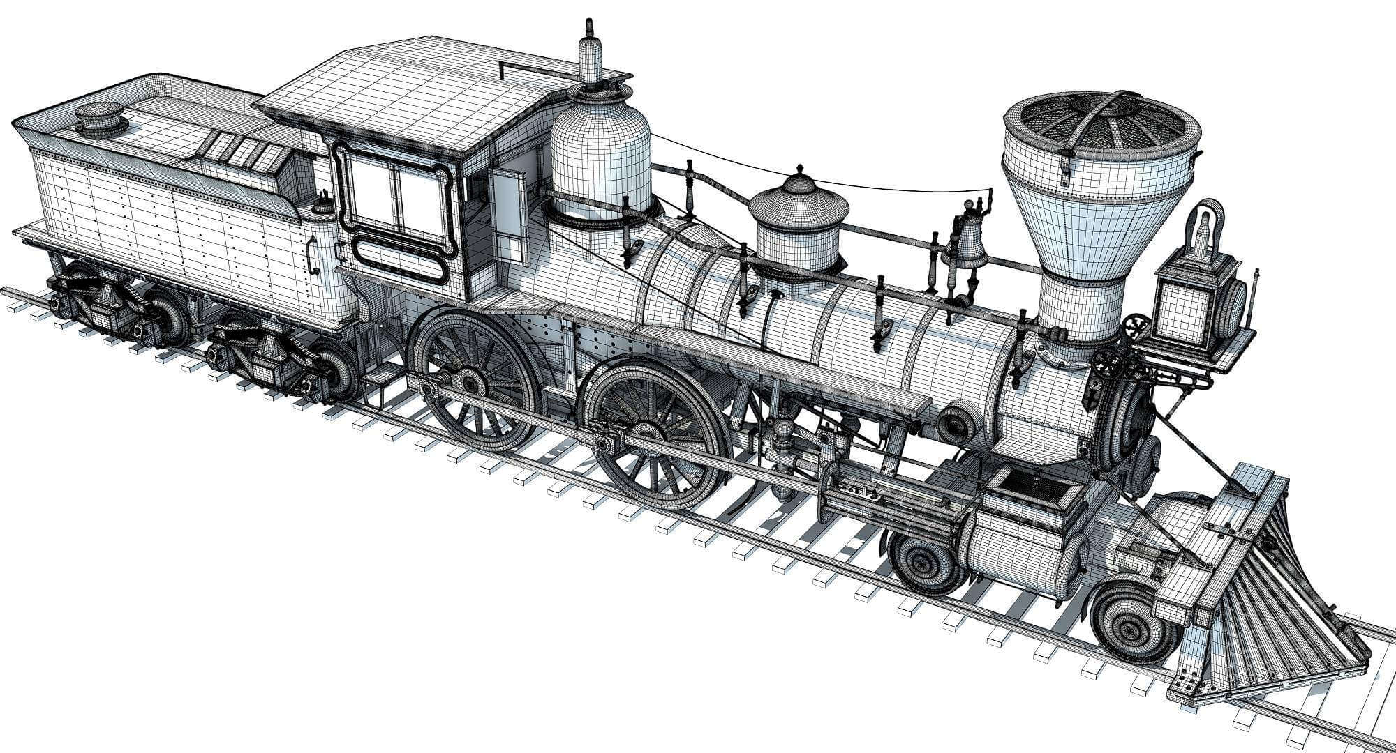 Steam Locomotive Leviathan - 3D Model by 3D Horse