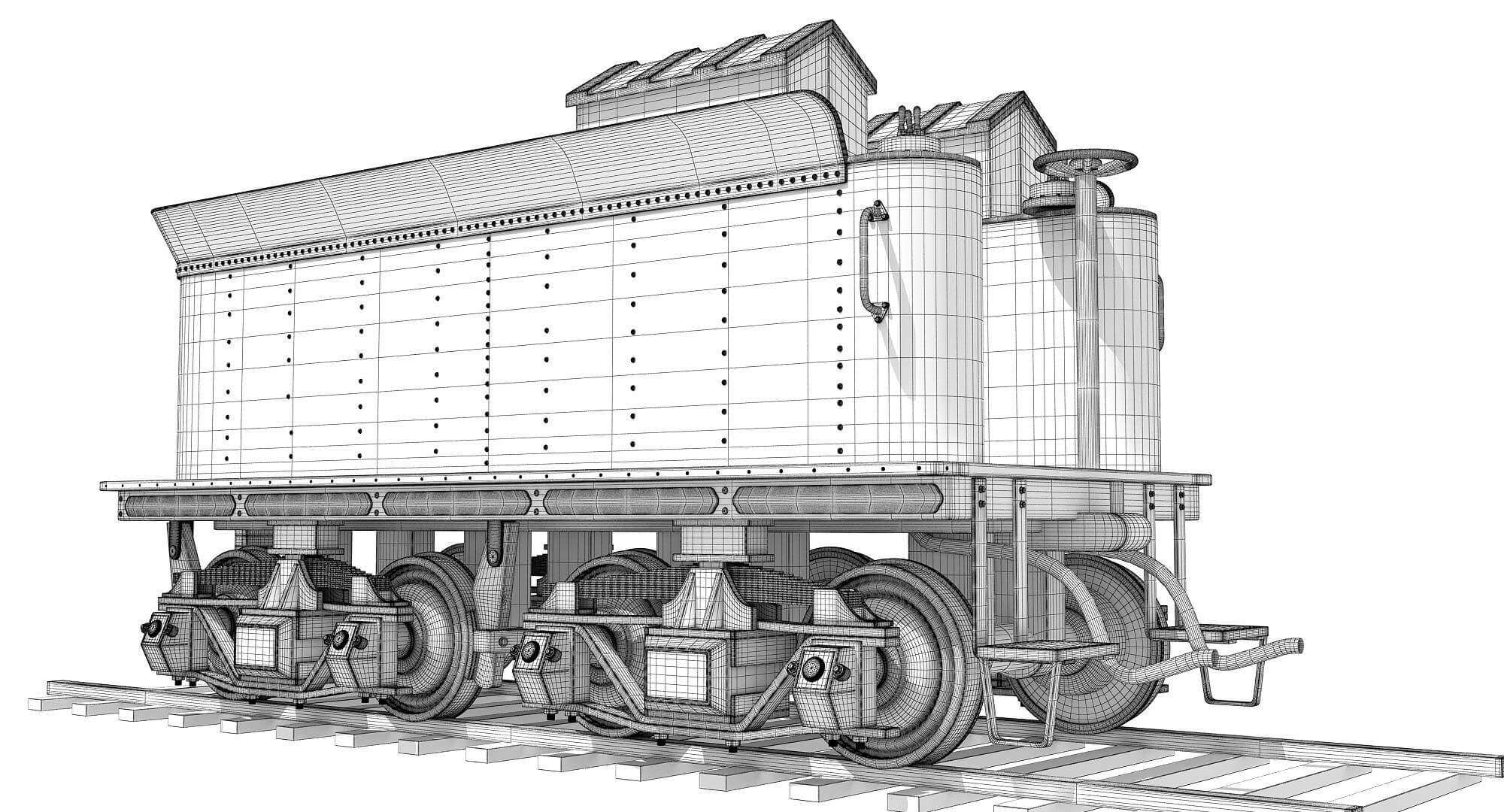 Steam Locomotive Tender - 3D Model by 3D Horse