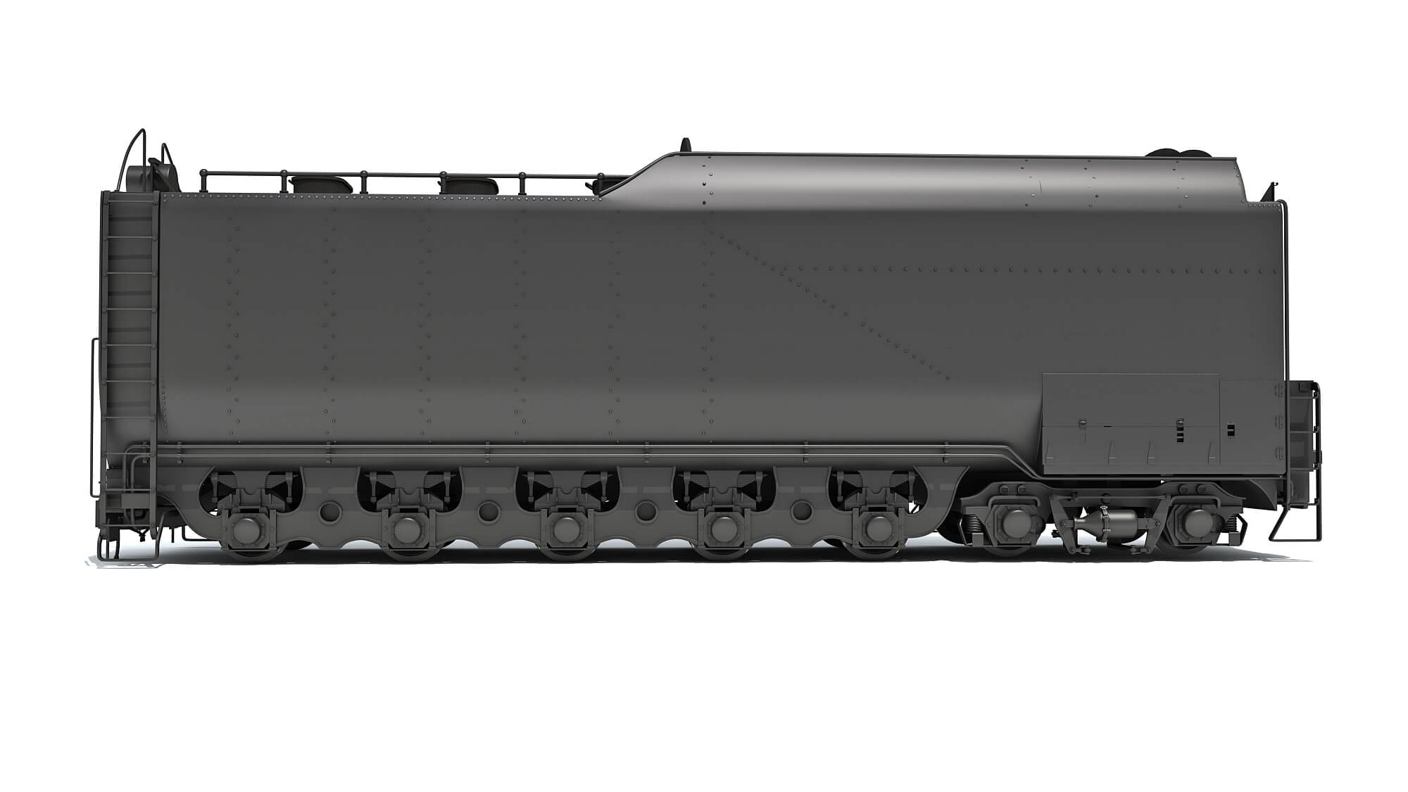 Steam Train Coal Tender Car - 3D Model by 3D Horse