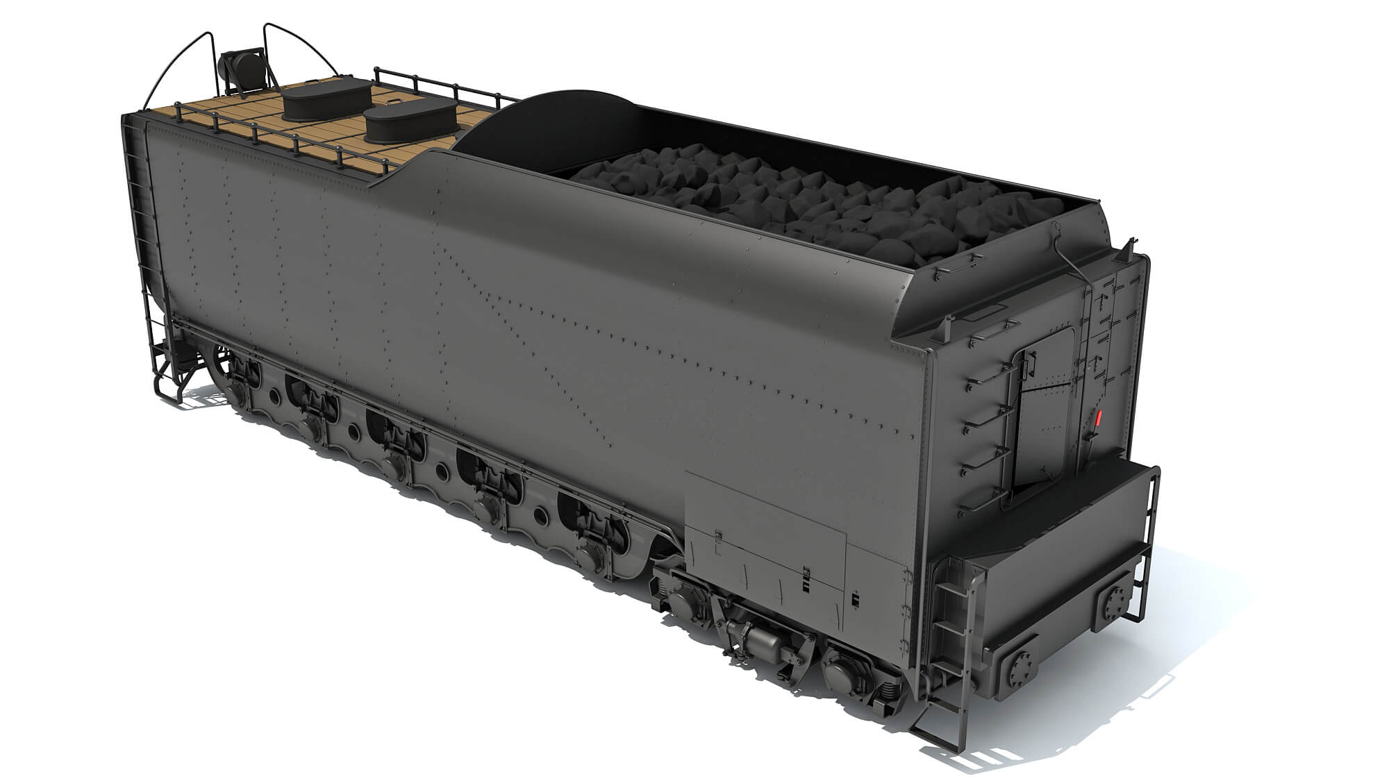 Steam Train Coal Tender Car - 3D Model by 3D Horse