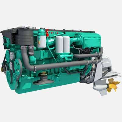 Diesel Marine Ship Engine - 3D Model by 3D Horse