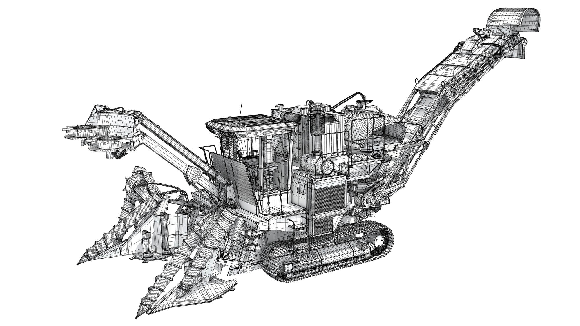 Sugar Cane Harvester - 3D Model by 3D Horse