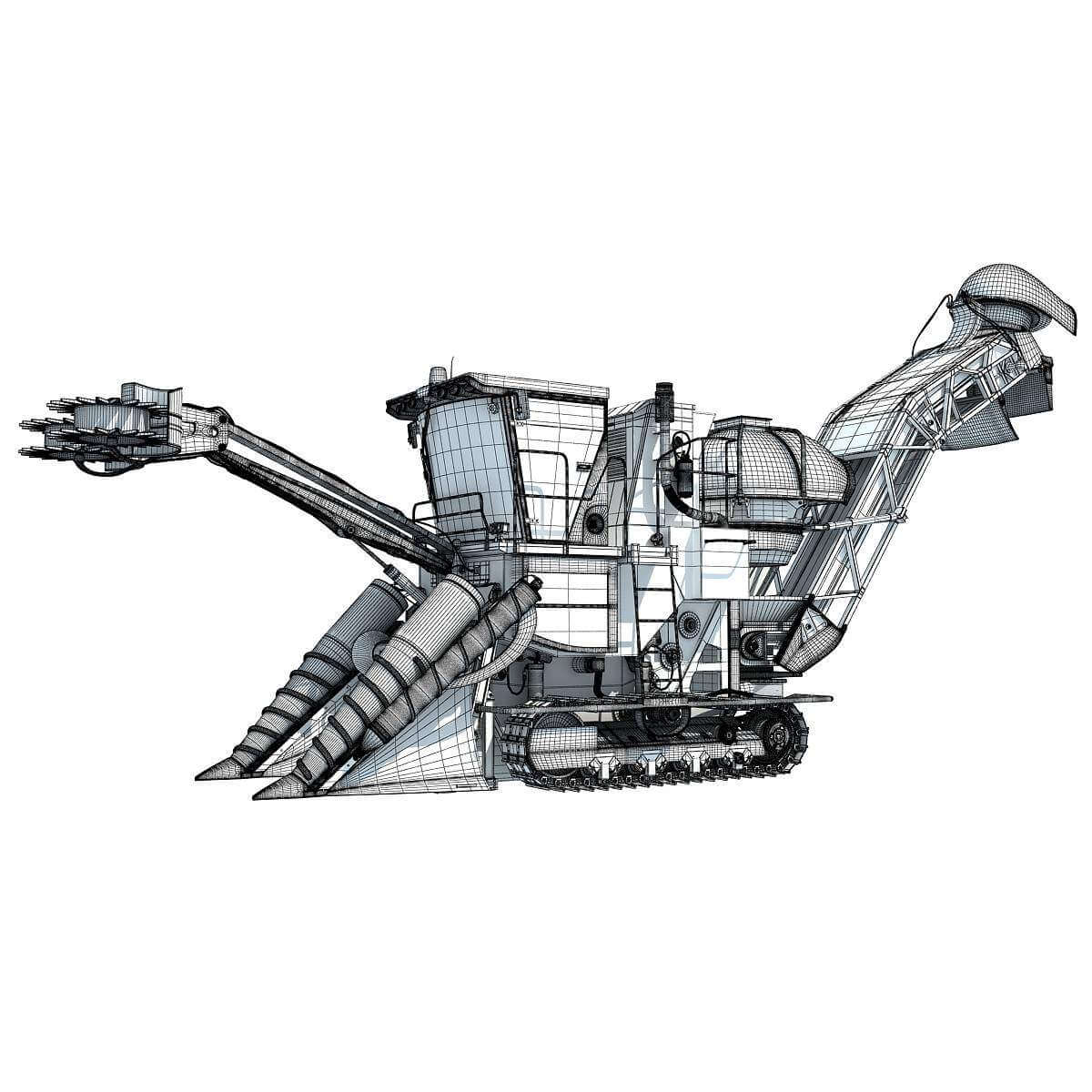 Sugar Cane Harvester - 3D Model by 3D Horse