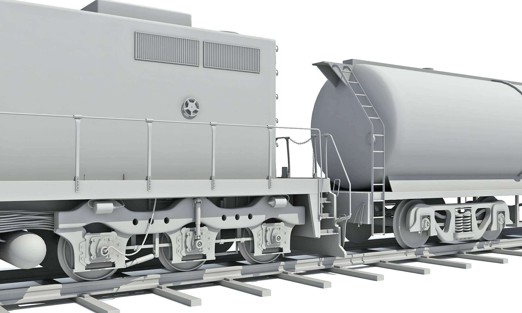 Tanker Train 02 - 3D Model by 3D Horse