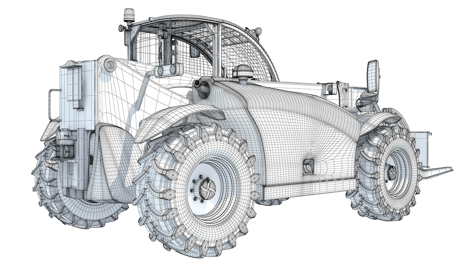Telehandler Forklift - 3D Model by 3D Horse