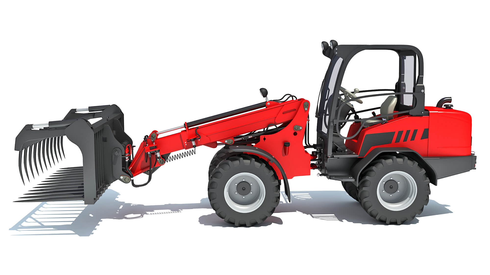 Telehandler Forklift - 3D Model by 3D Horse